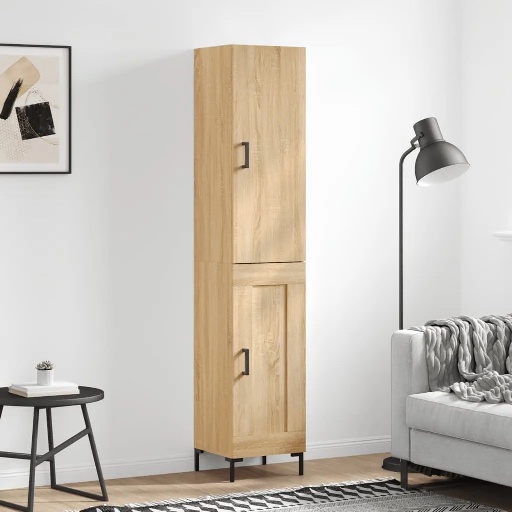 Skříň highboard dub sonoma 34,5 x 34 x 180 cm kompozitní dřevo 3199108