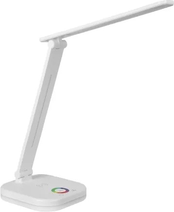LED RGBW Stmívatelná stolní lampa s bezdrátovým nabíjením LED/7W/5V USB bílá