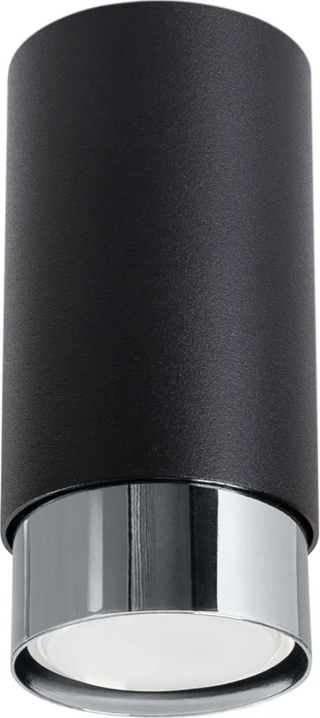 Sollux Lighting Stropní svítidlo NERO 12,5 černé/chromové