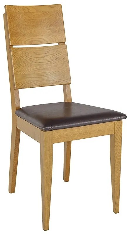 Drewmax Jídelní židle KT373 masiv dub buk bělený   Atos 136