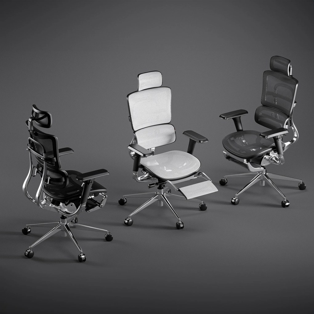 Ergonomická židle DIABLO V-MASTER: černo-šedá Diablochairs