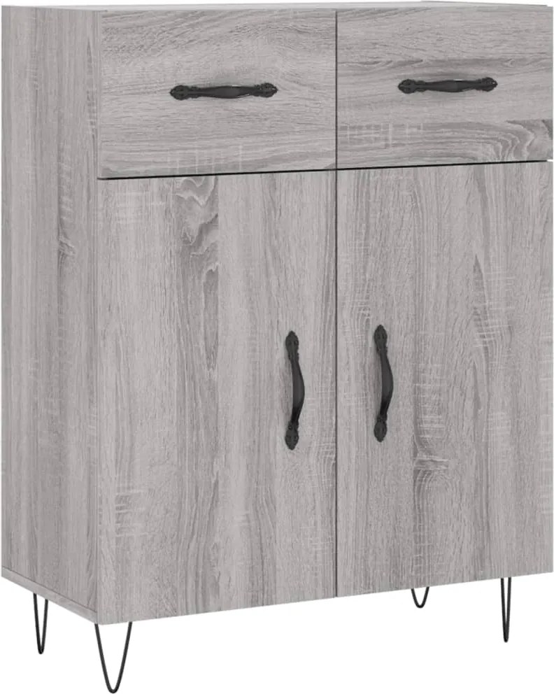 Skříň highboard šedá sonoma 69,5 x 34 x 180 cm kompozitní dřevo 3198567