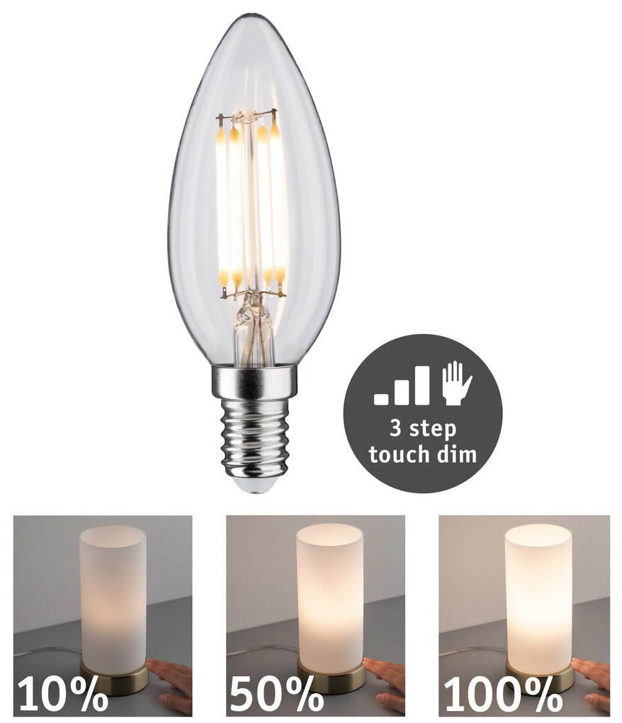 Paulmann 28738 LED žárovka, 5W E14 2700K tříkrokové stmívání, výška 8cm