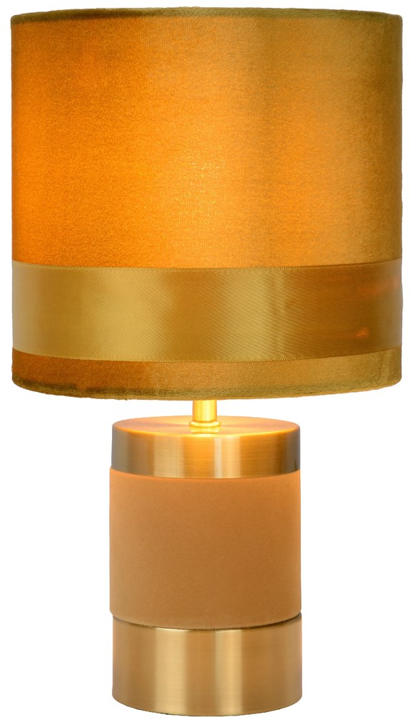 LUCIDE Stolní lampa Frizie Yellow Ø 18 cm