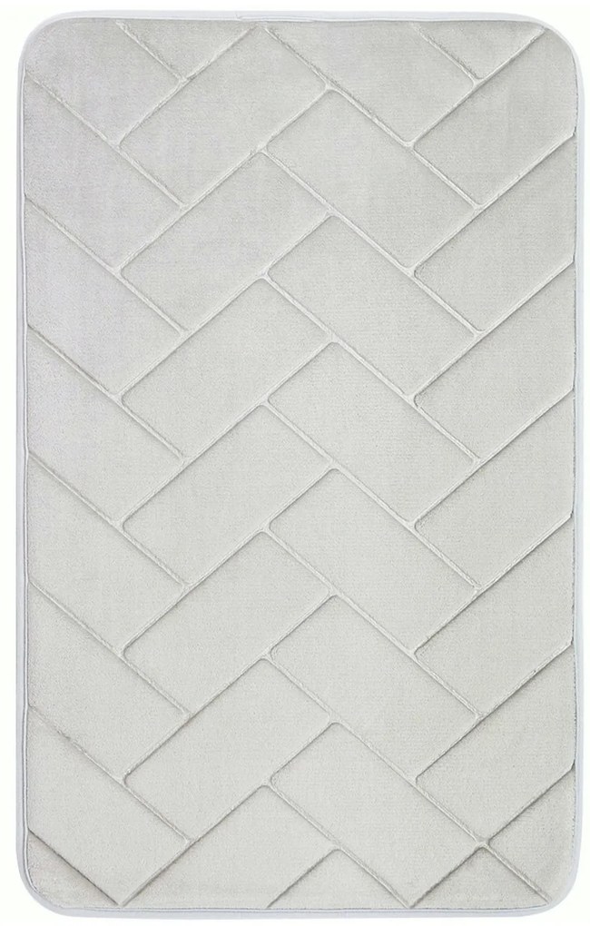 BO-MA, Protiskluzová koupelnová předložka 3D 7288 sand, 40x50, šedá, koupelna