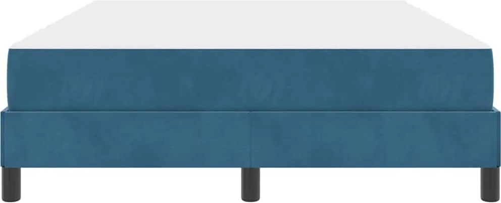 Postel s boxspringem s matrací Tmavě modrá 160 x 200 cm textil 3398705