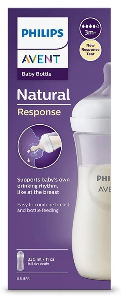 AVENT Láhev Avent Natural Response 330 ml +3m