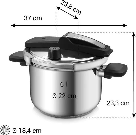 TESCOMA Tlakový hrnec i-PREMIUM 6,0 l