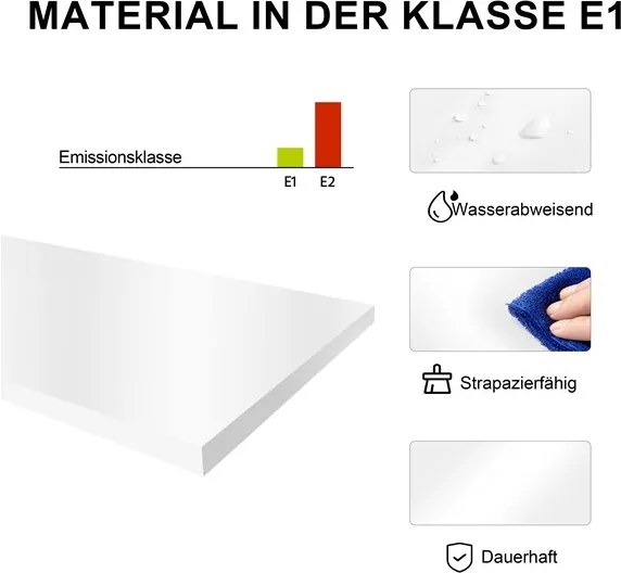 Koupelnová skříňka Yaheetech – bílá, 50 cm (délka) × 17 cm (šířka) × 58 cm (výška) (256720526746)