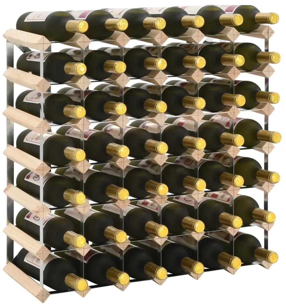 Stojan na víno na 42 lahví masivní borové dřevo,  282470 HangarStore.cz