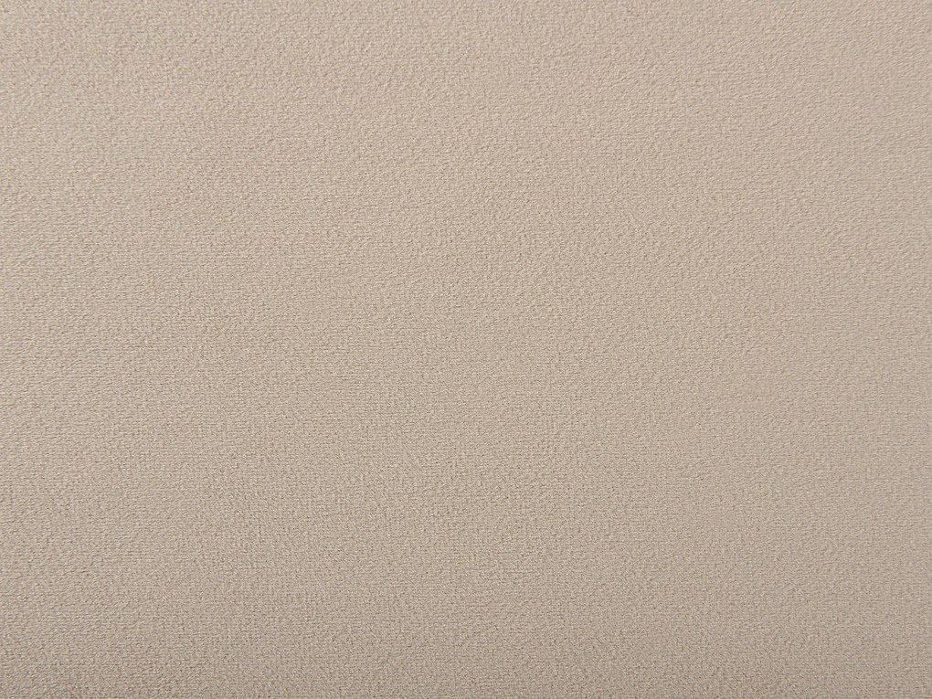 Sametová postel 160 x 200 cm taupe VALOGNES Beliani