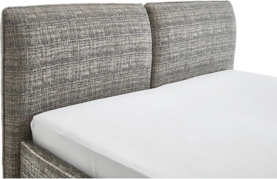 Tmavě zelená čalouněná dvoulůžková postel bez roštu 200x200 cm Infinity – Meise Möbel