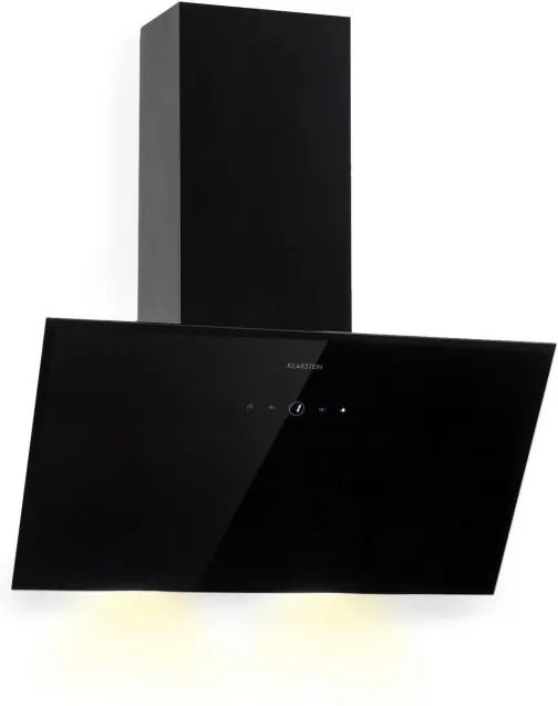 Klarstein Laurel 60, odsavač par, 60 cm, 350 m³/h, LED dotykový panel, černý