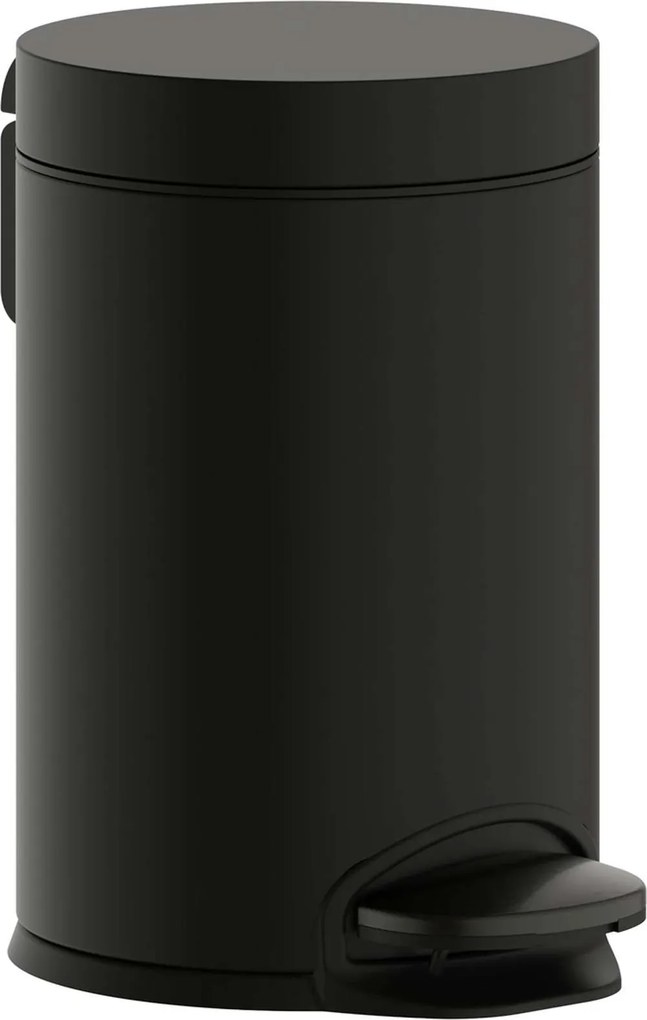 Hansgrohe AddStoris - Odpadkový koš 3 l, Soft Close, kartáčovaný černý chrom 41775340