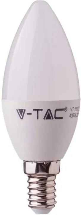 V-TAC LED žárovka Candle 4,5W/230V/E14/4000K/470Lm/200°/A++