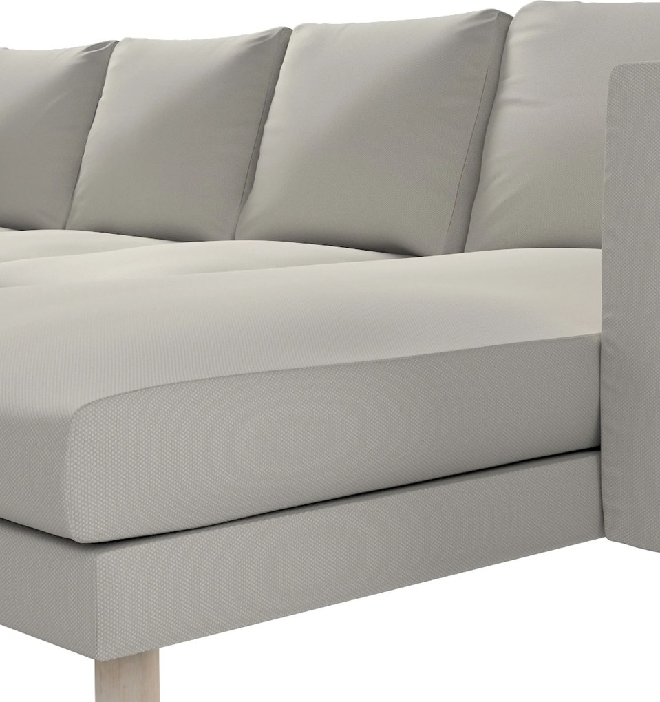Potah na pohovku IKEA Norsborg 4-místná se šezlongem barva šedá látka pletený vzor