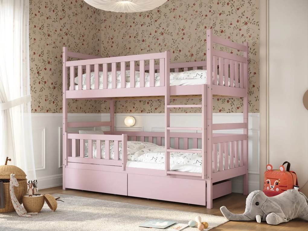 Rkids | Patrová postel Rino Růžová