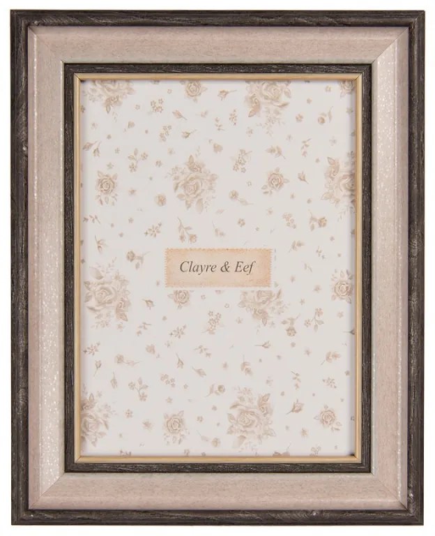 Hnědý fotorámeček Wabbelaar S – na fotografii o rozměru 10x15 cm