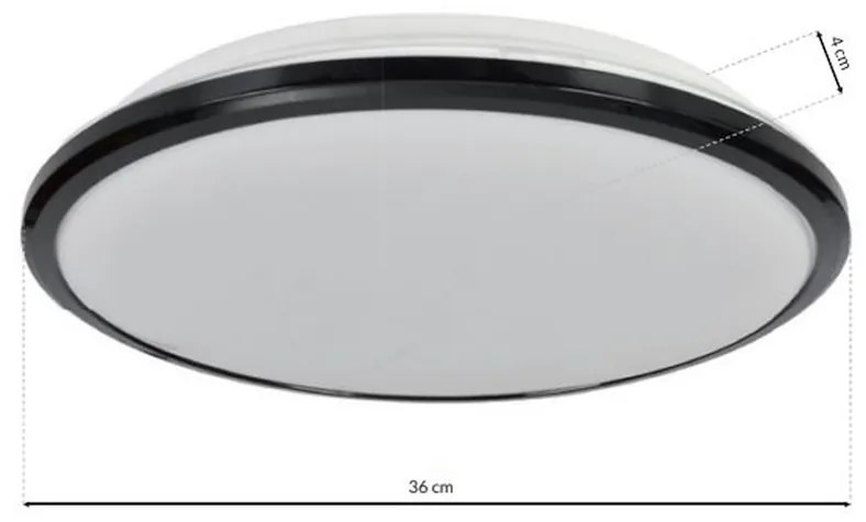 Stropní LED svítidlo Terma, 1x LED 24w, 4000k, b
