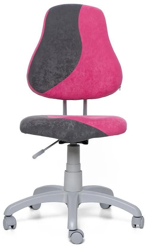 ALBA židle FUXO S-line Růžová/šedá