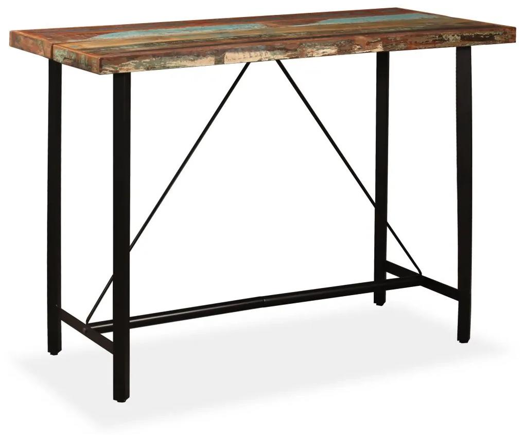 245441 vidaXL Barový stůl masivní recyklované dřevo 150 x 70 x 107 cm