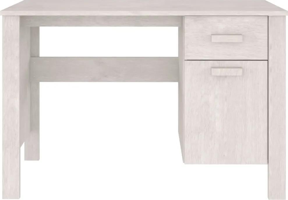 vidaXL Psací stůl HAMAR 113 x 50 x 75 cm masivní borovice [340461] Barva: Bílá