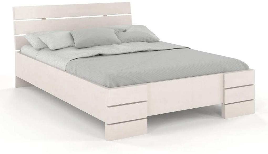 Prodloužená postel Sandemo - buk   , Buk přírodní, 180x220 cm