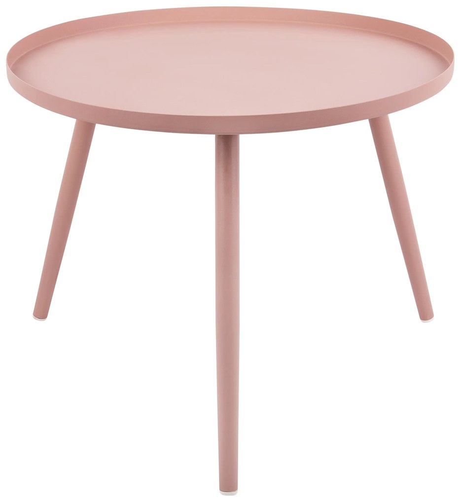 Select Time Růžový kulatý odkládací stolek Lewo, 50 cm