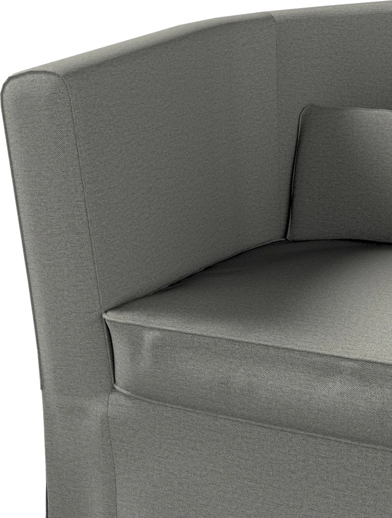 Potah na křeslo IKEA Ektorp Tullsta barva šedá látka pletený vzor