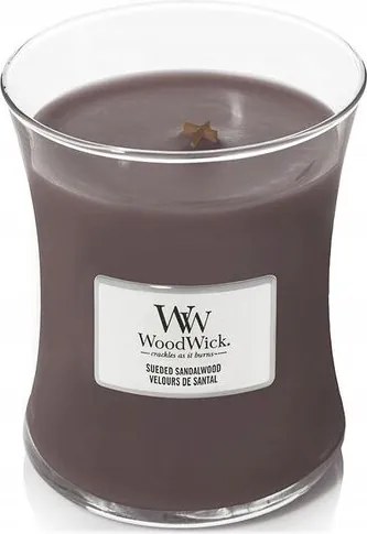 WoodWick střední svíčka Sueded Sandalwood 275 g