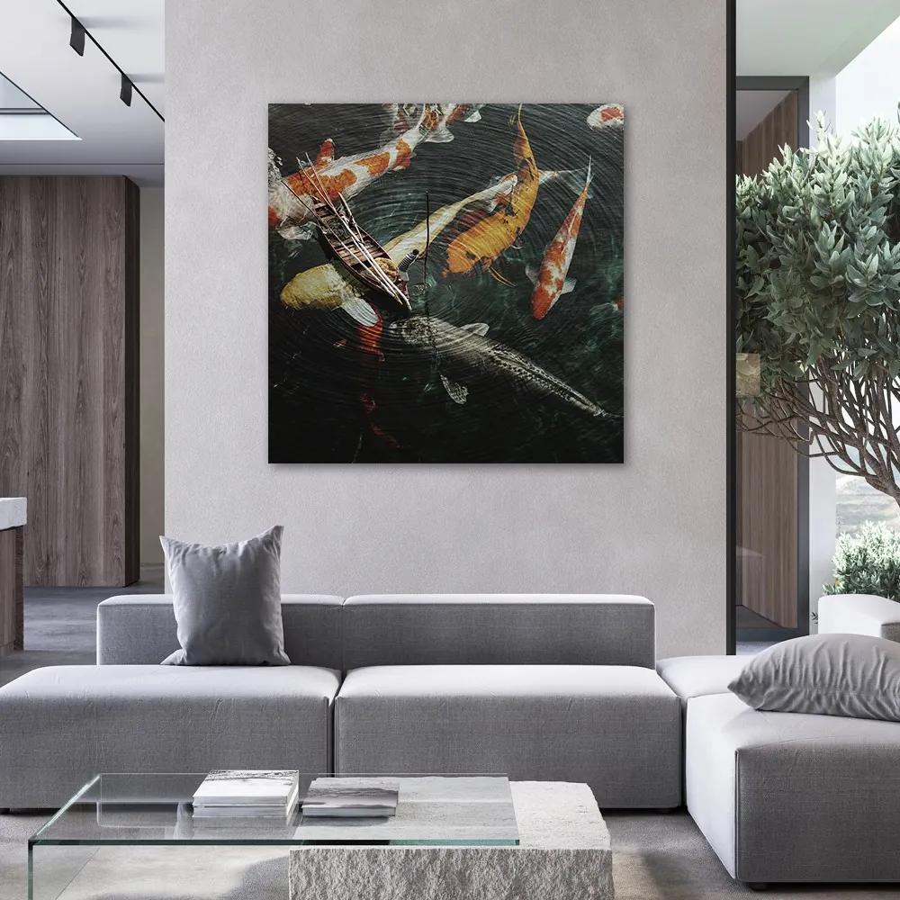 Gario Obraz na plátně Kapr velikosti velryby - Zehem Chong Rozměry: 30 x 30 cm