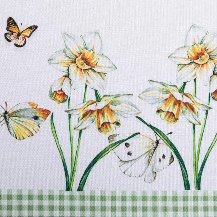 Středový ubrus s potiskem NARCISKY 85 x 85 cm