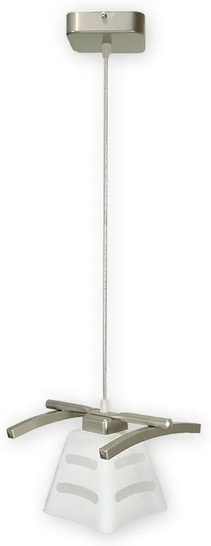 Lemir O1417 SAT  DIPOL silver - Klasické závěsné svítidlo