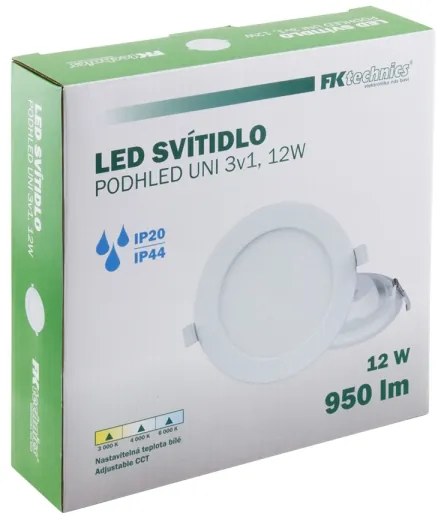 LED Koupelnové podhledové svítidlo LED/12W/230V 3000/4000/6000K IP44