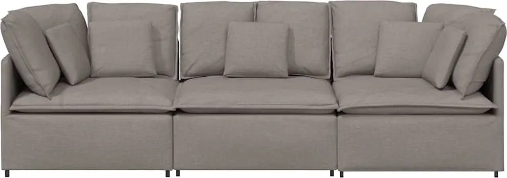 Modulární pohovka s polštáři textil taupe 3321272