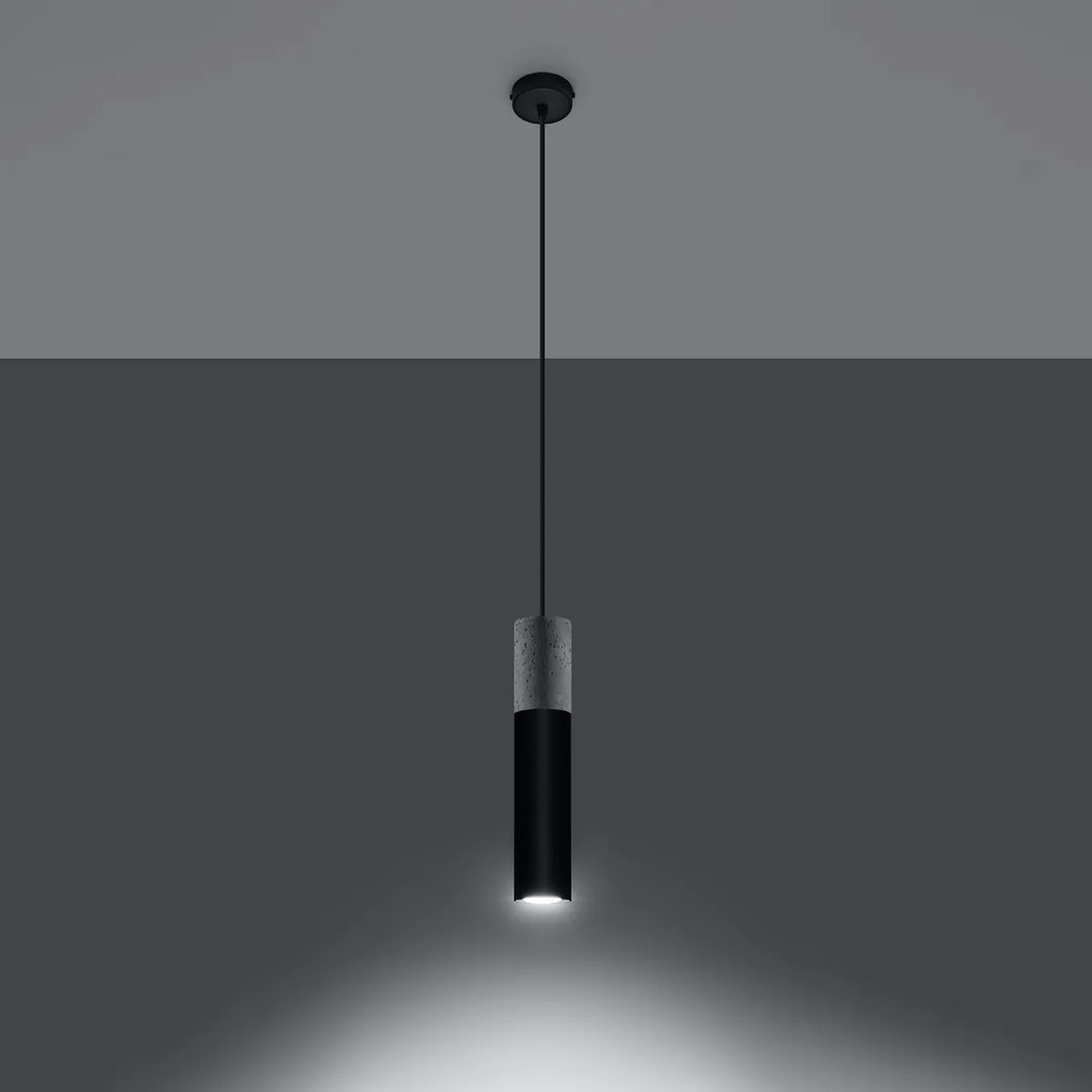 Sollux Lighting Závěsné svítidlo BORGIO 1 černé