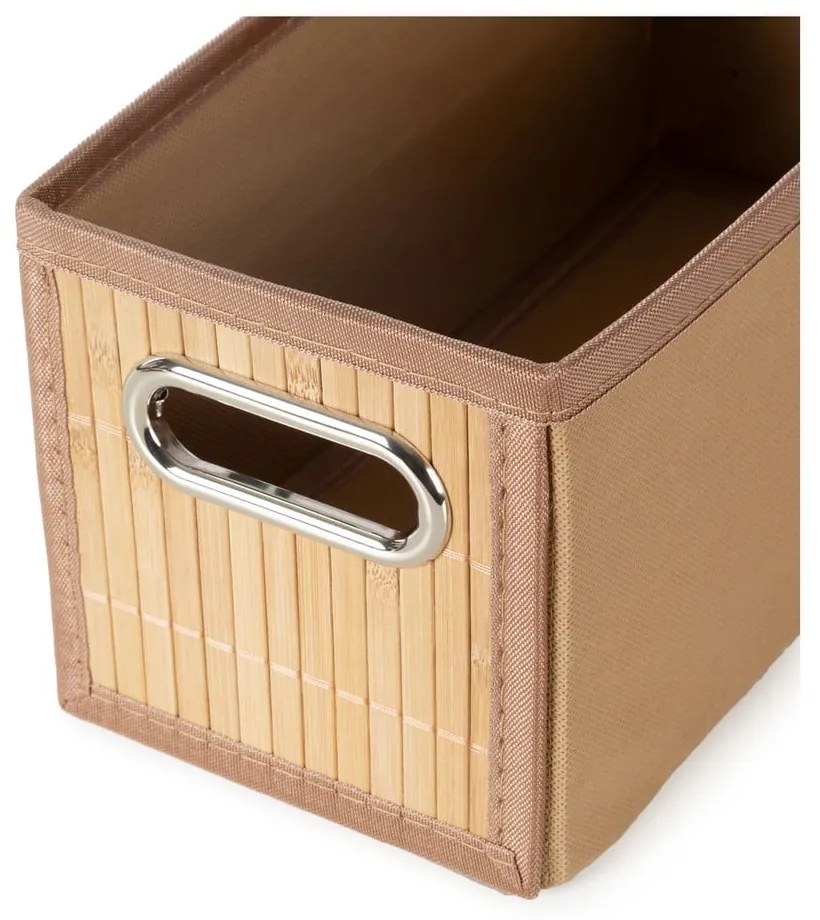 Bambusový úložný box v přírodní barvě 15x31x15 cm – Compactor