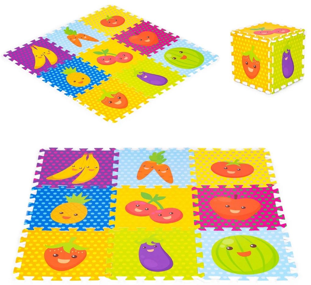 Pěnové puzzle, podložka Happy Fruits