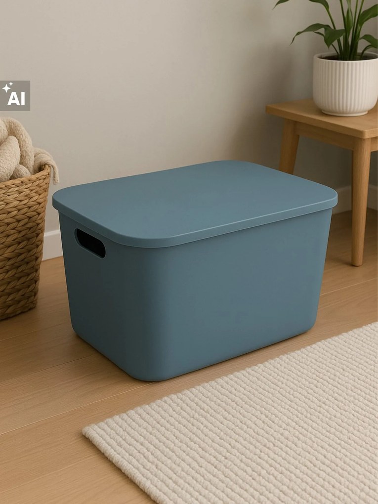 Sinsay - Úložný box s víkem - námořnická modrá
