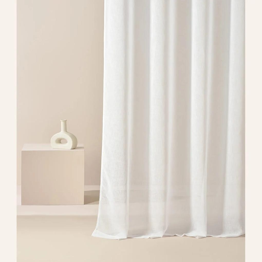 Room99 Záclona na kroužcích Sensia Jednobarevná Barva: Bílá, Velikost: 200 x 250 cm