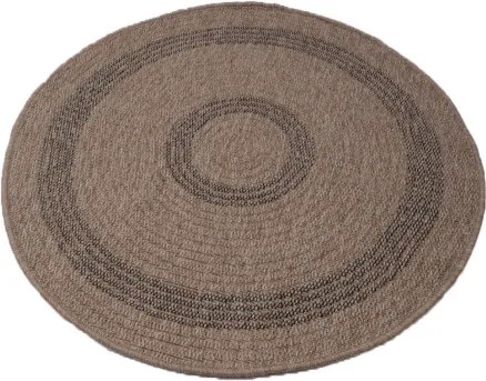 Koberec Indiana 08866A JUTE / BLACK kruh