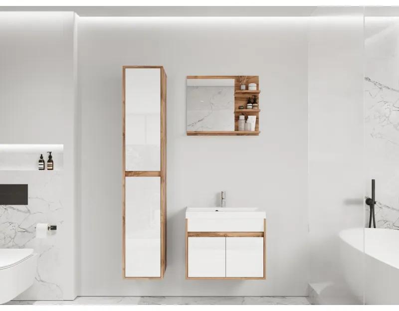 Koupelnový nábytek Garmuzo, Barva: bodega / bodega + černý grafit, Sifon k umyvadlu: ne, Baterie: ne