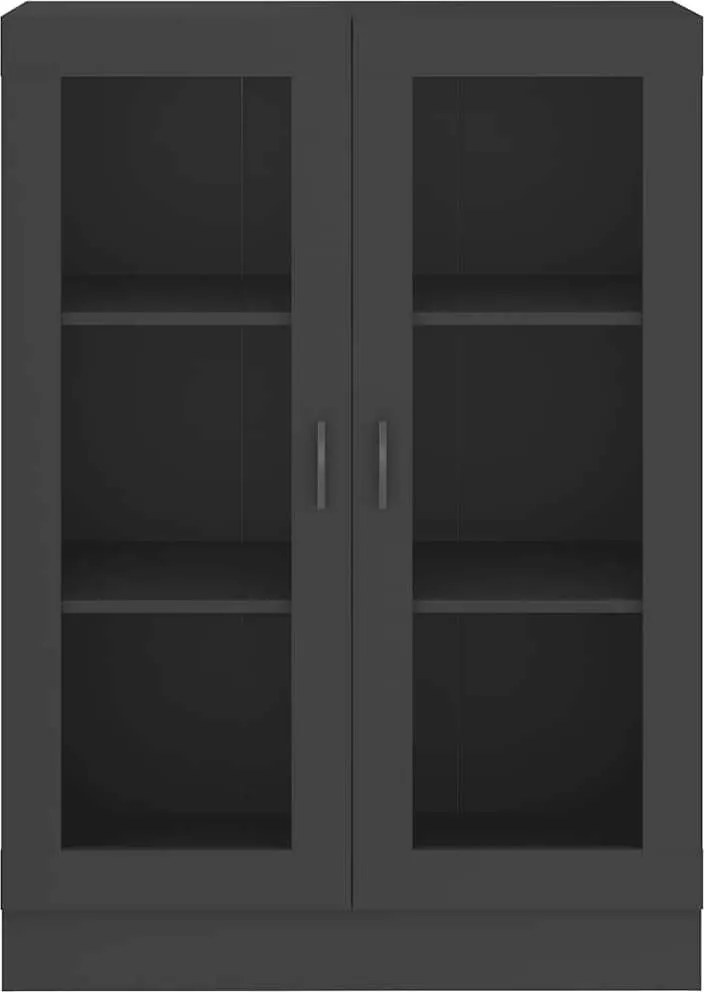 vidaXL Vitrína 82,5 x 30,5 x 115 cm kompozitní dřevo [802755] Barva: šedá sonoma