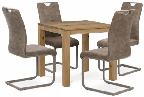 Jídelní stůl 80x80 x75 masiv dub, povrchová úprava olejem DS-F080 DUB
