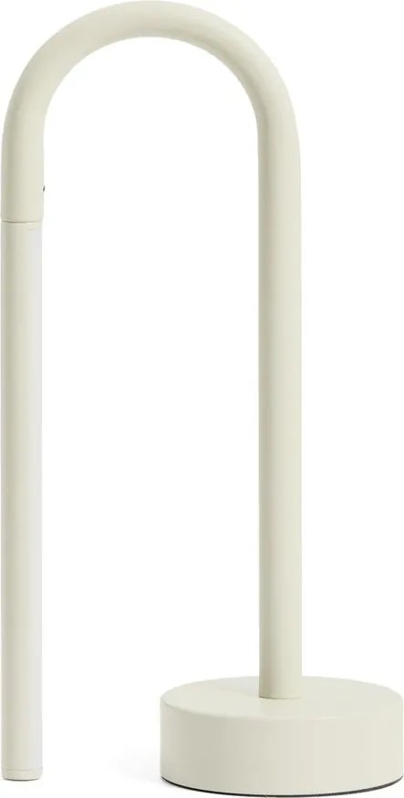 Slonovinová kovová LED stolní lampa (výška 30 cm) Bow – Kave Home
