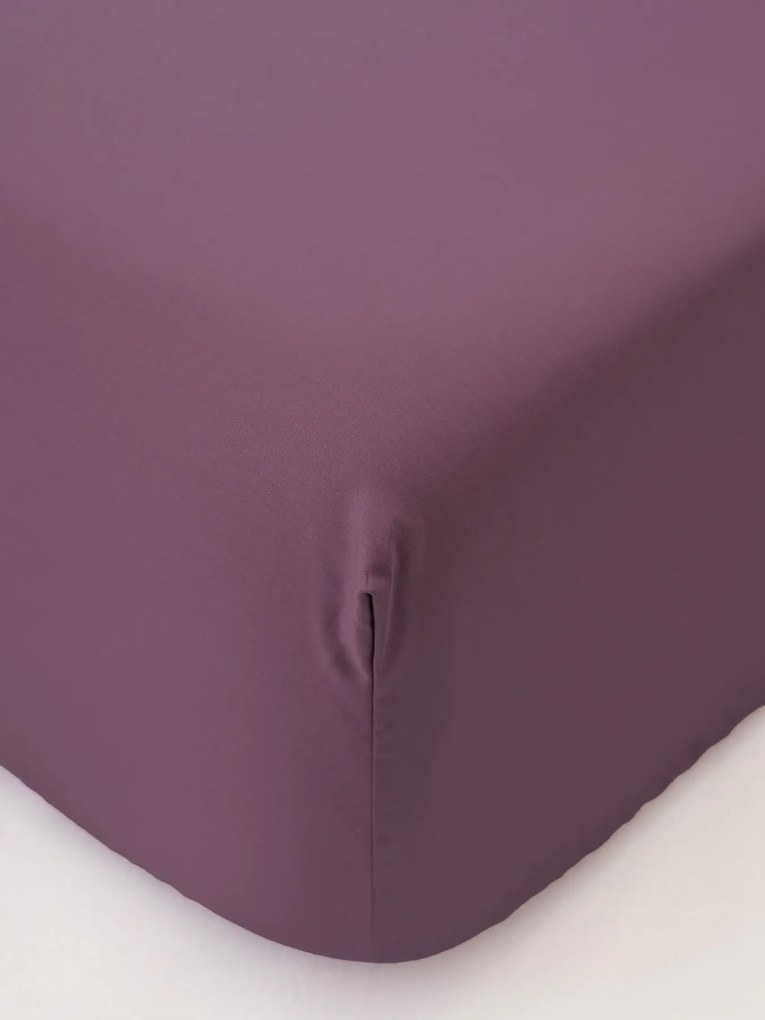 MK Lůžkoviny Saténové prostěradlo Diana 180 × 200 cm - ametystová