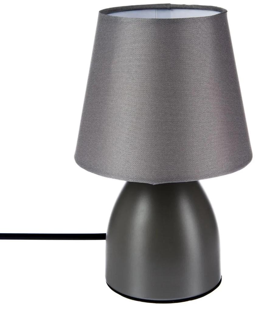 Stolní lampa CHEVET, kov, 19 cm, barva šedá (3560239258285)