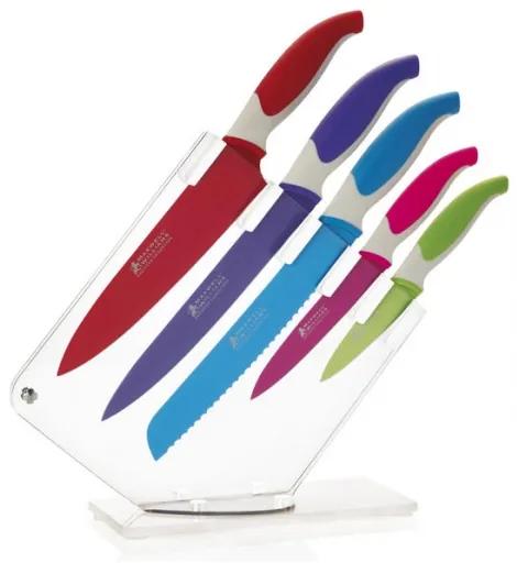 Maxwell & Williams sada 5 nožů ve stojanu Slice & Dice, barevné