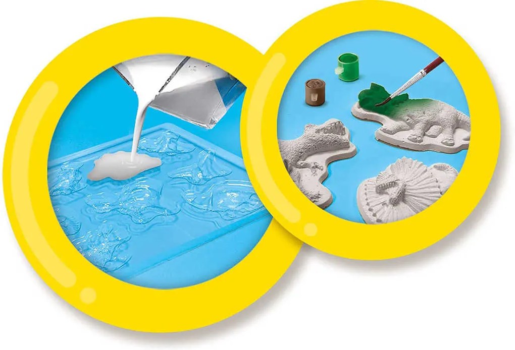 SES CREATIVE Odlévání a malování ze sádry set s formičkami dinosauři 01403