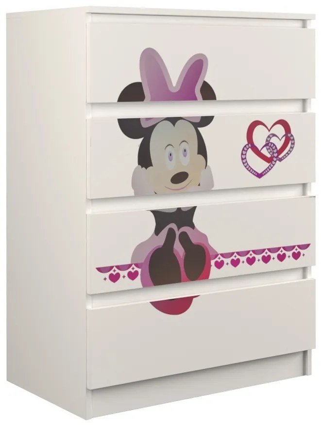 Shoptop Dětská komoda Malwa M4 Myška Minnie